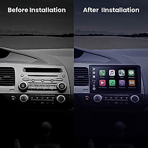 maXpeedingrods Car Stereo Radio for Honda Civic 2006-2011, 10.1'' HD Touch Screen in-Dash GPS Navigation, Wireless Apple Carplay & Android Auto, Mirror Link, Bluetooth, WiFi, USB Charging, 2G+32G