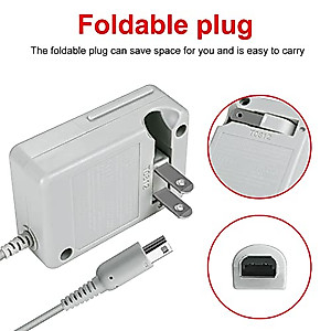 DTOL AC Adapter Game Charger for Nintendo Dsi Ndsi 3DS/3DSXL/New 3DS/New 3Dsll/2DS/Dsi/Dsixl 2 Pack