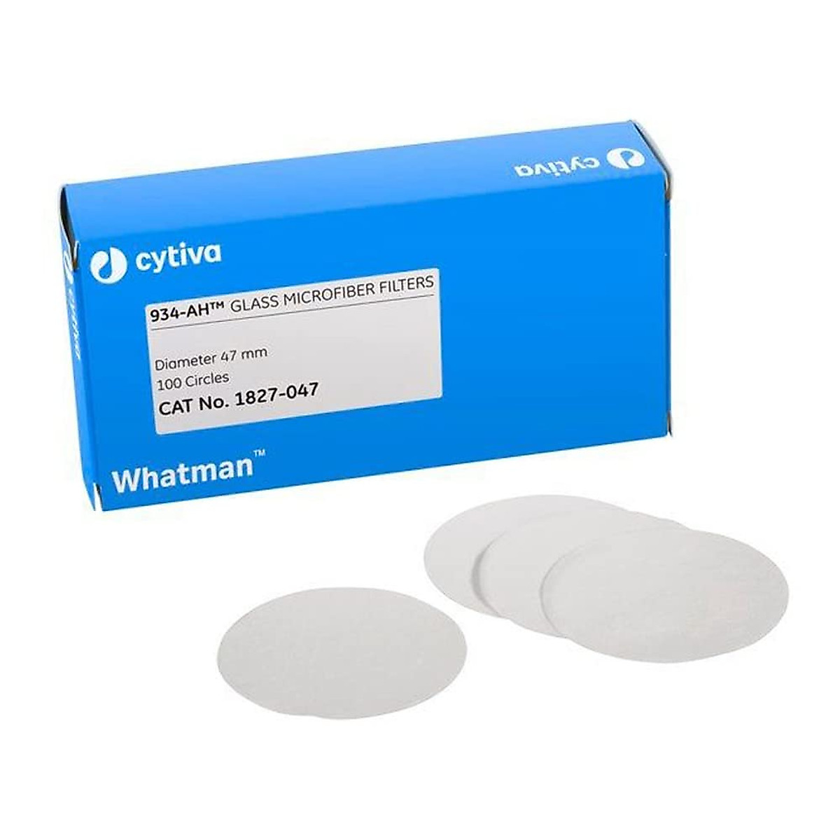 Whatman 1827-024 Glass Microfiber Binder Free Filter, 1.5 Micron, 3.7 s/100mL Flow Rate, Grade 934-AH, 2.4cm Diameter (Pack of 100)