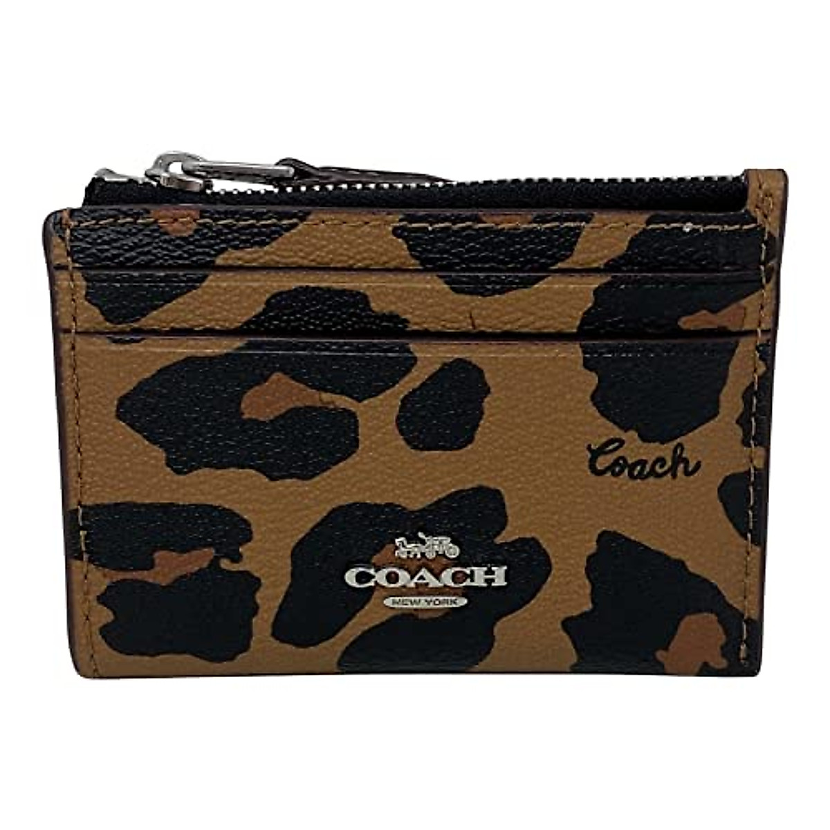 Coach Mini Skinny Id Case With Leopard Print Style No. CC870