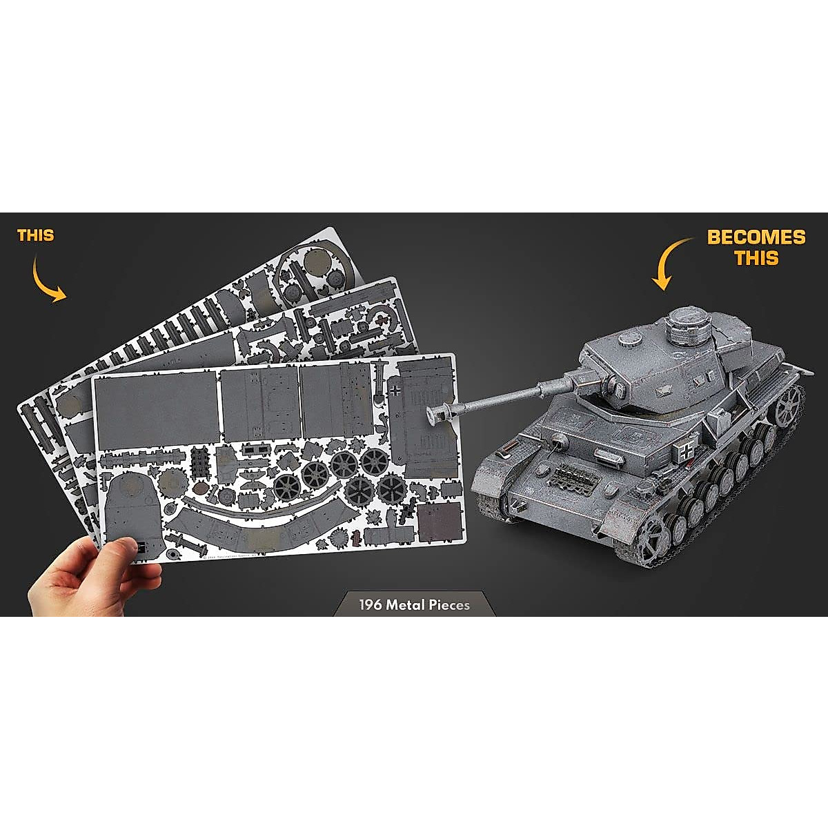 Metal Earth Premium Series Panzer IV Tank 3D Metal Model Kit Fascinations