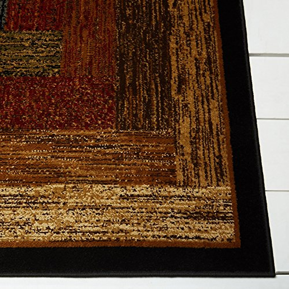 Home Dynamix Royalty 41019-450 Black 3-Feet 7-Inch by 5-Feet 2-Inch Contemporary Area Rug