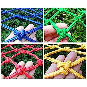 MAGFYLY Banister Guard net Child Safety nets, Rope Thickness 6mm, 5cm mesh, Playground Play net Children's Stairs Anti-Fall net Isolation net Garden Plant Fence Cargo Network (Size : 33M)