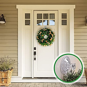 EAMOMORK Suction Cup Hooks for Shower, Large Clear Heavy Duty Suction Cup Hooks, Wreath Hangers for Front Door Window Glass Kitchen Towel Loofah Utensils (4 Packs)