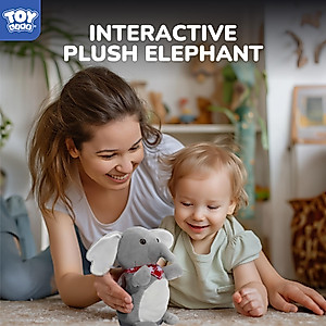 TOY Life Infant Toys for Baby 18M+ Months Baby Musical Talking Toys Plush Elephant Toys - Stuffed Newborn Toys with Dancing Singing Toys for Babies Boys Girls Toddlers Baby Toys 18M+ Months