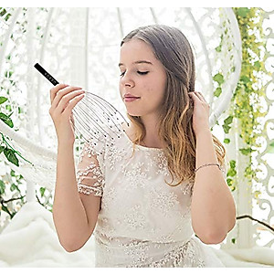 USAGA 28 Finger Head Scratcher, Head Massager, Scalp Massager, Head Whisk Massager, Wire Massager for Head Hair Body Massage and Stress Relax (Black)