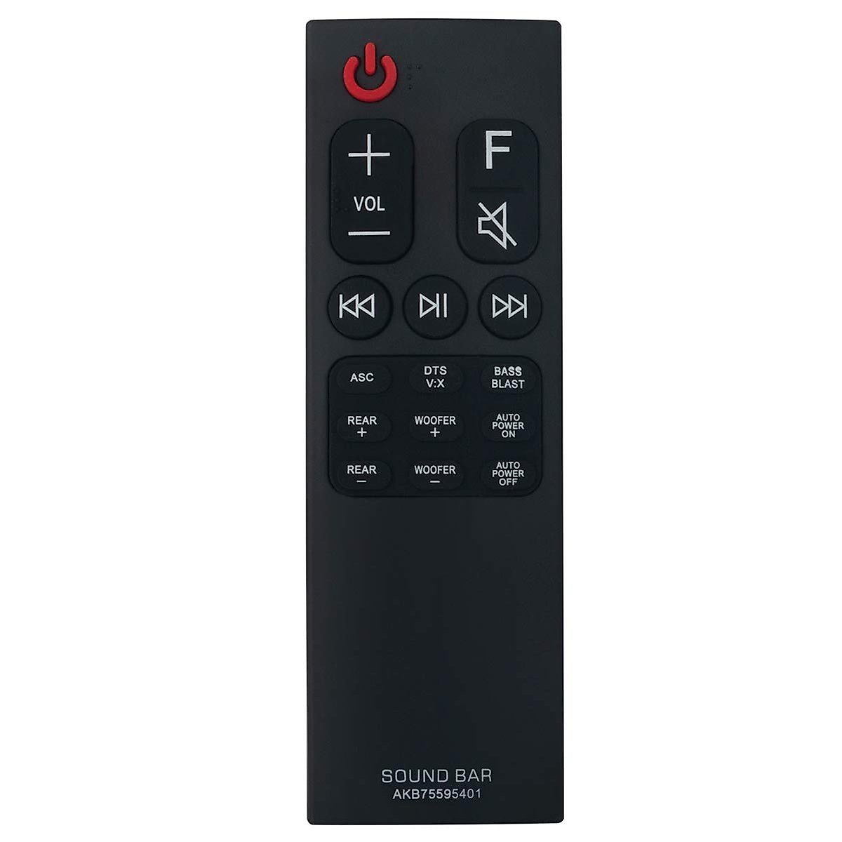 AKB75595401 AKB75515305 Sound Bar Replace Remote Control Applicable for LG Soundbar SK5R SK5Y SKM5Y SPK5B-W