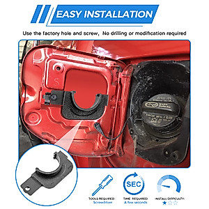 Wsays Gas Cap Holder Compatible with 2016-2023 Tacoma 3rd Gen Car Fuel Tank Gas Cap (ABS Plastic)