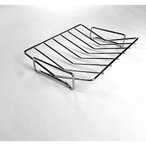 VBOYL 16" Premium Stainless Steel Roaster Pan Set with Baking & V-Shaped Racks - Heavy Duty, Healthy & Dishwasher Safe for Turkey, Chicken