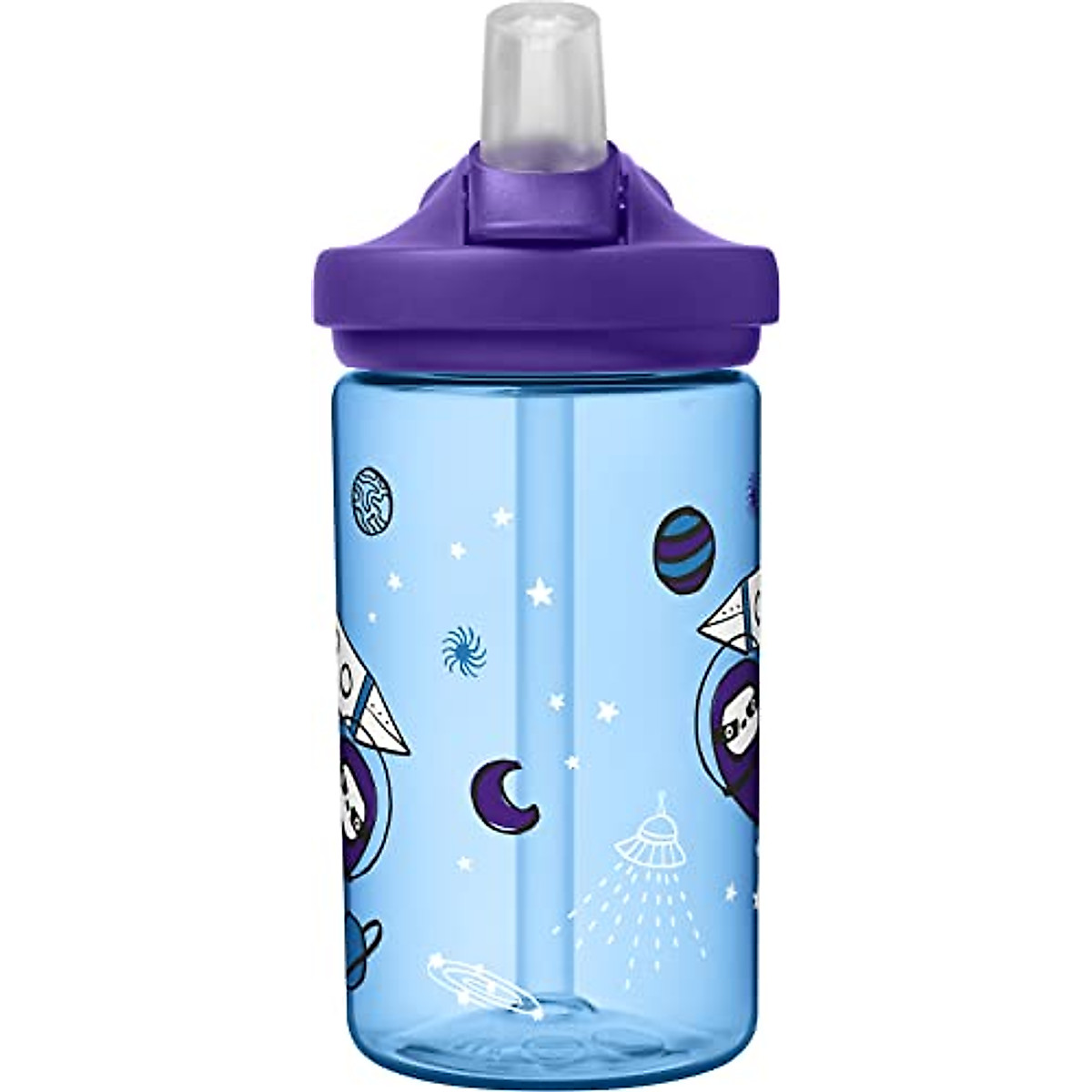 CamelBak Eddy+ 14 oz Kids Water Bottle with Tritan Renew – Straw Top, Leak-Proof When Closed, 14oz, Sloths in Space