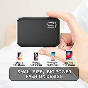 MRBIU 5v 2a Heated Vest Battery Pack,Micro Power Bank 10000mah for Heated Jacket,Dual USB LCD Display Portable Charger,External Battery for iPhone, Android etc.