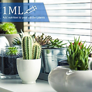 Nuanchu 15 Pieces 1 ml Plastic Syringes with Measurement Multiple Uses Tools for Measuring Liquids, Watering, Feeding Pets, Oil or Glue Applicator