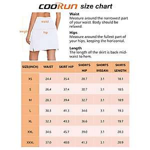 COOrun Women's Athletic Skorts Active Skirts High Waisted Workout Active Skort Skirt with Pockets Pink Medium