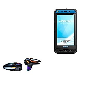 BoxWave Gaming Gear Compatible With ECOM Smart-Ex 02 DZ1 - Touchscreen QuickTrigger Auto, Trigger Buttons Autofire Gaming Mobile FPS - Jet Black