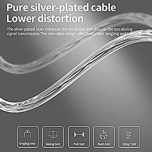 KZ ZSN Pro X Dual Driver in Ear Earphone 1BA 1DD Wired Earphone HiFi Sport Gaming Earbuds Headphones Compatibility for Phone Computer Tablet