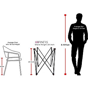 KORNERS Foldable Height Adjustable Carrom Board Stand Professional Easy Fold Hydraulic Premium Quality for Carom