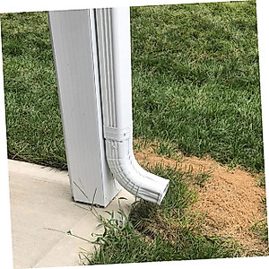 DOITOOL 6 pcs Drain Nozzle Sleeve Hard hat Gutter Guards Caps Garden Downspout Cap Drain Safety Caps Downspouts Gutter Mouth Covers Sharp pet Protective Cap Helmet Rubber