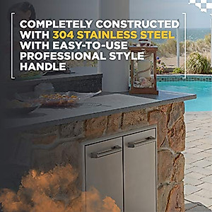 Coyote 26 Inch Roll-Out Double Trash/ Recycling Bin - CTC