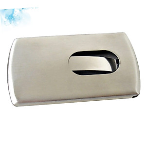 VILLCASE Stainless Steel Business Card Case Portable Metal Name Holder Credit Card Slot Sleek Design