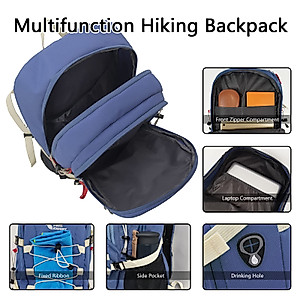 Storvyllf Hiking Backpack for Women, Camping Backpack Men Waterproof Lightweight Daypack Bag for Outdoor Travel Sport