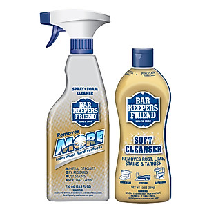 Bar Keepers Friend Soft Cleanser Premixed Formula | 13 oz. container + 25.4 oz. spray bottle| (2-Pack)