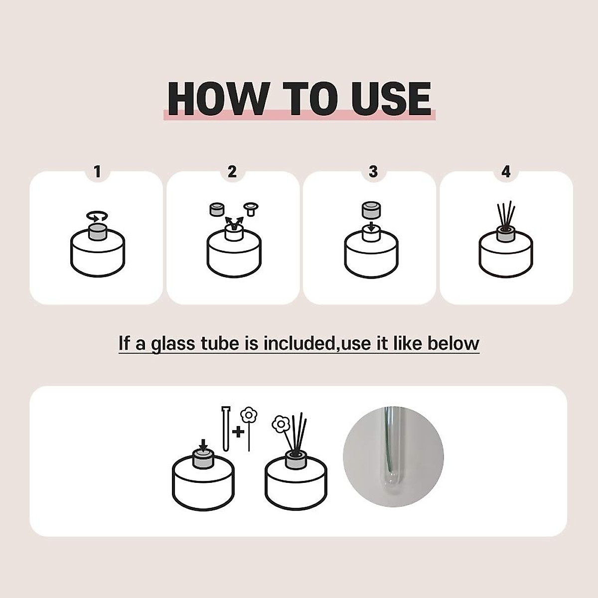 Cocod'or COCODOR Rose Flower Reed Diffuser/Black Cherry/6.7oz(200ml)/1 Pack/Reed Diffuser, Reed Diffuser Set, Oil Diffuser & Reed Diffuser Sticks, Home Decor & Office Decor, Fragrance and Gifts