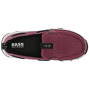 BASS OUTDOOR Women's Water Shoes – Slip-On Sneakers for Boat or Trail Hiking, HWTHRN Rose, 6.5