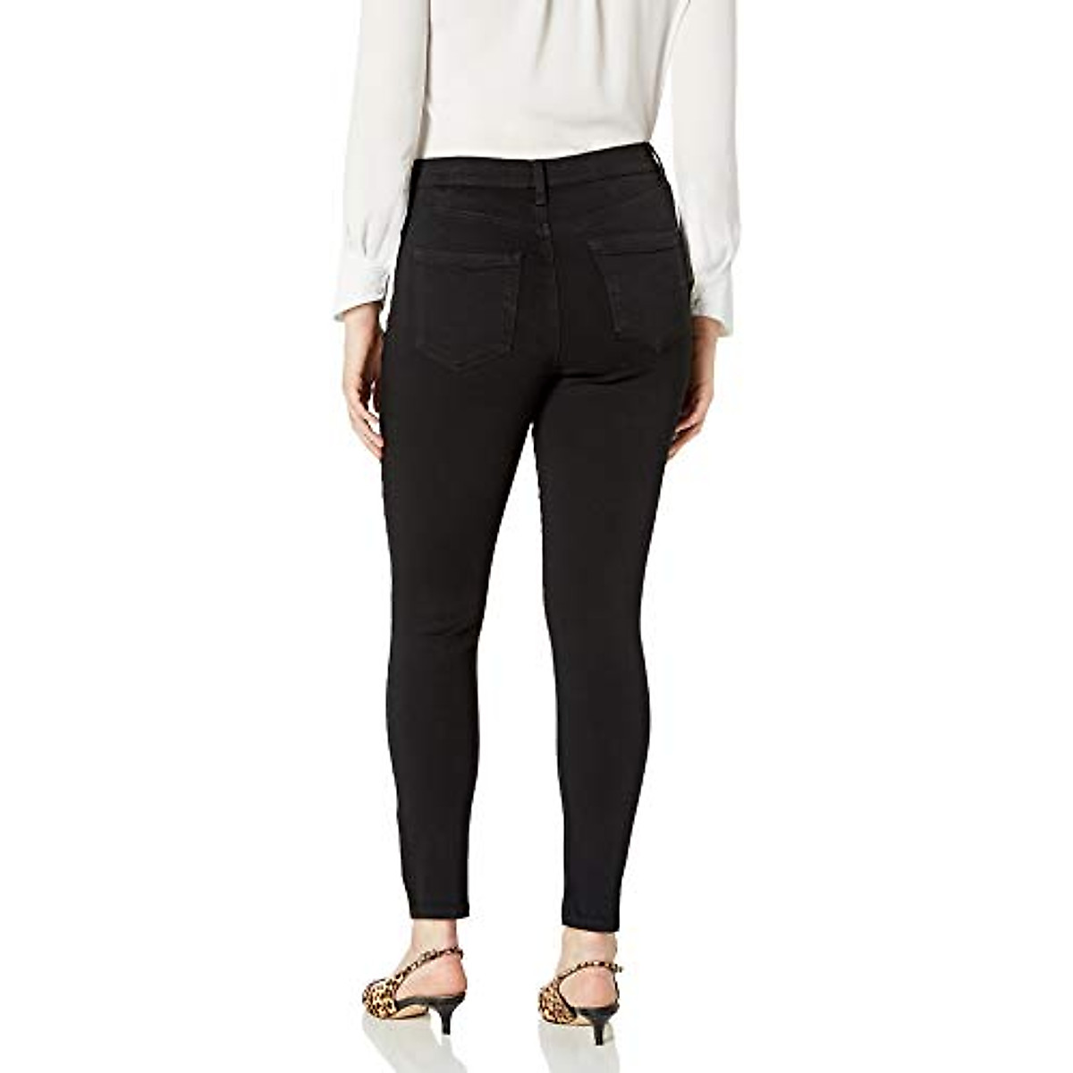 Bandolino Women's Mandie Signature Fit 5 High Rise Jean Regular, Saturated Black, 14 Short