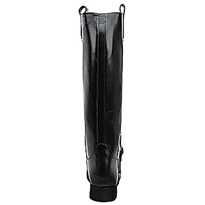 Hispar Women Ladies Dignity Dress Dressage Horse Riding Boots Stylish Fashion Equestrian Pull On - Black 11 Slim Calf