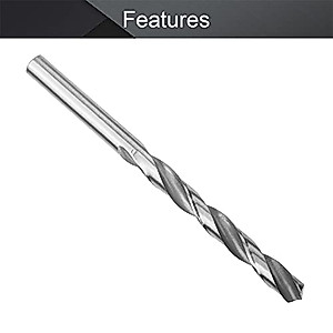 Utoolmart Twist Drill High Speed Steel Bit, Mini Twist Drill Bits Set, Jobber Small Twist Drill Bits, 8.2mm Twist Drill, HSS-4241 Twist Drill Bit Set, for Steel Aluminum Alloy, 5 Pcs