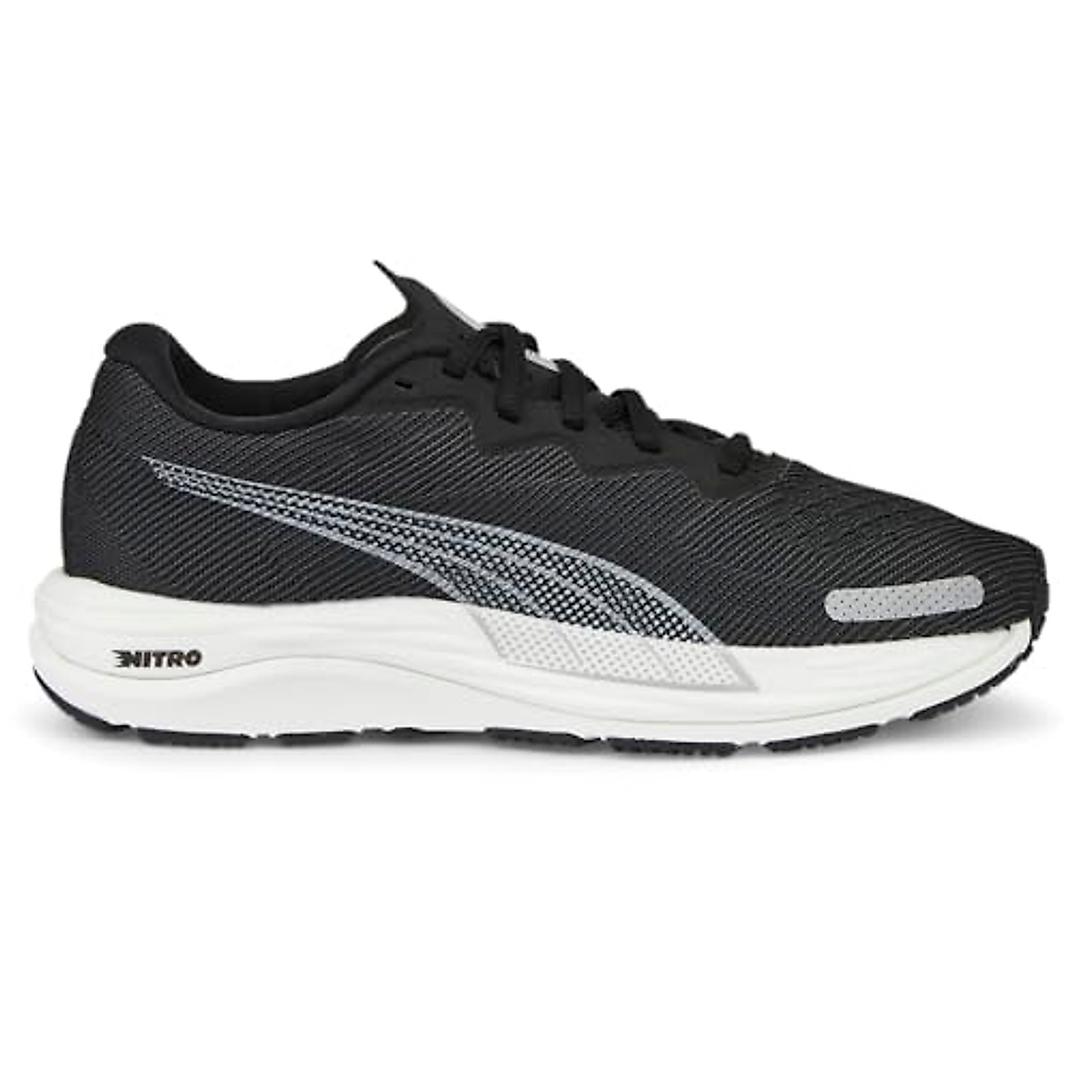 PUMA Velocity Nitro 2 Wide Puma Black/Metallic Silver 8 D - Wide
