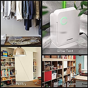 VIVOSUN Small Space Mini Dehumidifier for Grow Tent Closets Bathroom and Basement