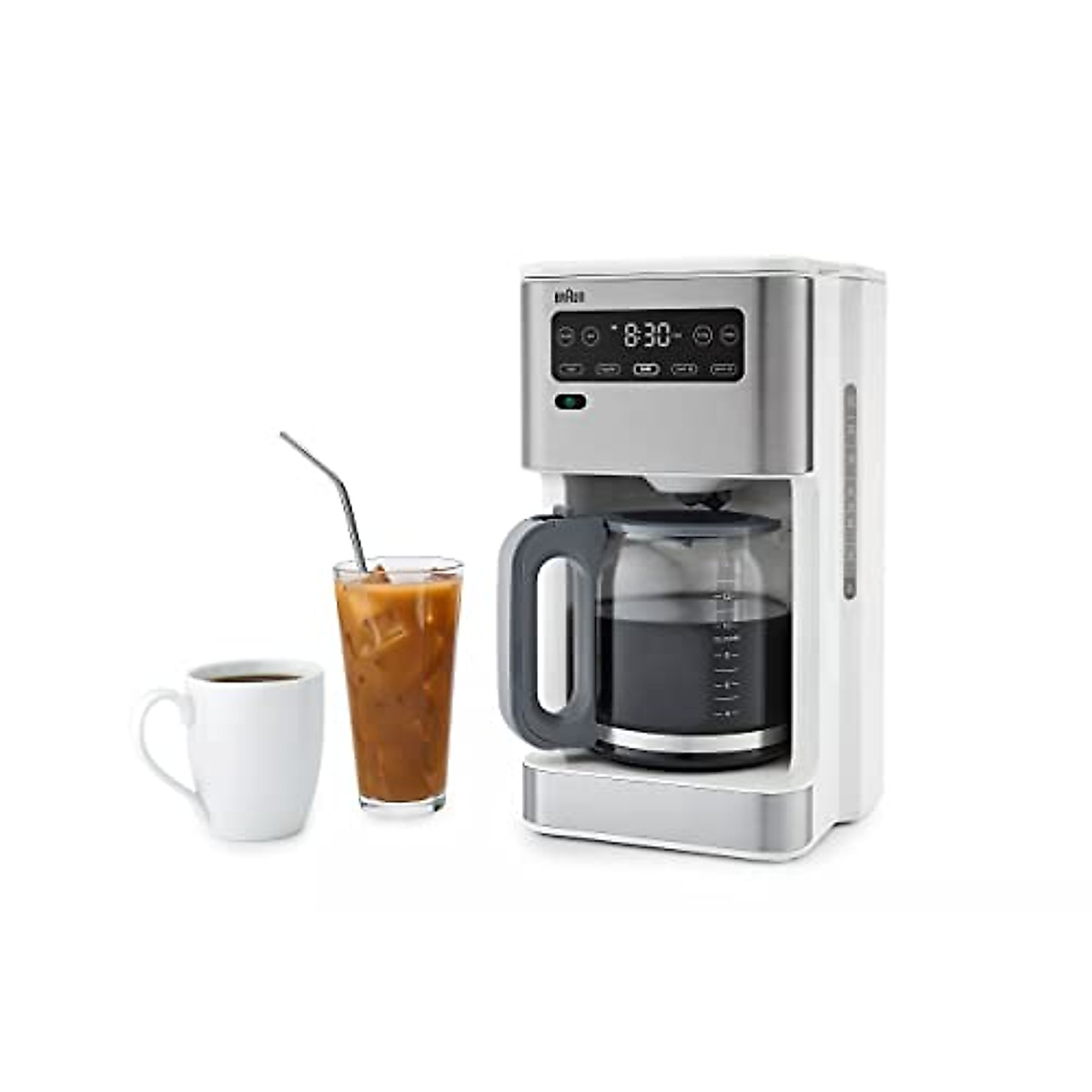 Braun KF5650WH PureFlavor Drip 14 cup Coffee Maker, White