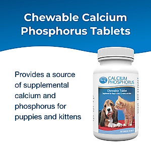 PetAg® Calcium Phosphorus Tablets for Cats & Dogs, 50ct