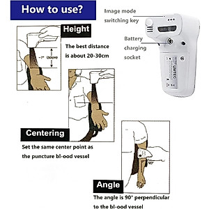 Infrared Vein Finder Locator for Adult & Baby Vein Viewer, Vein Illumination Detector, Vein Light Projection Visualization for Nurses(Portable with Mobile Support)