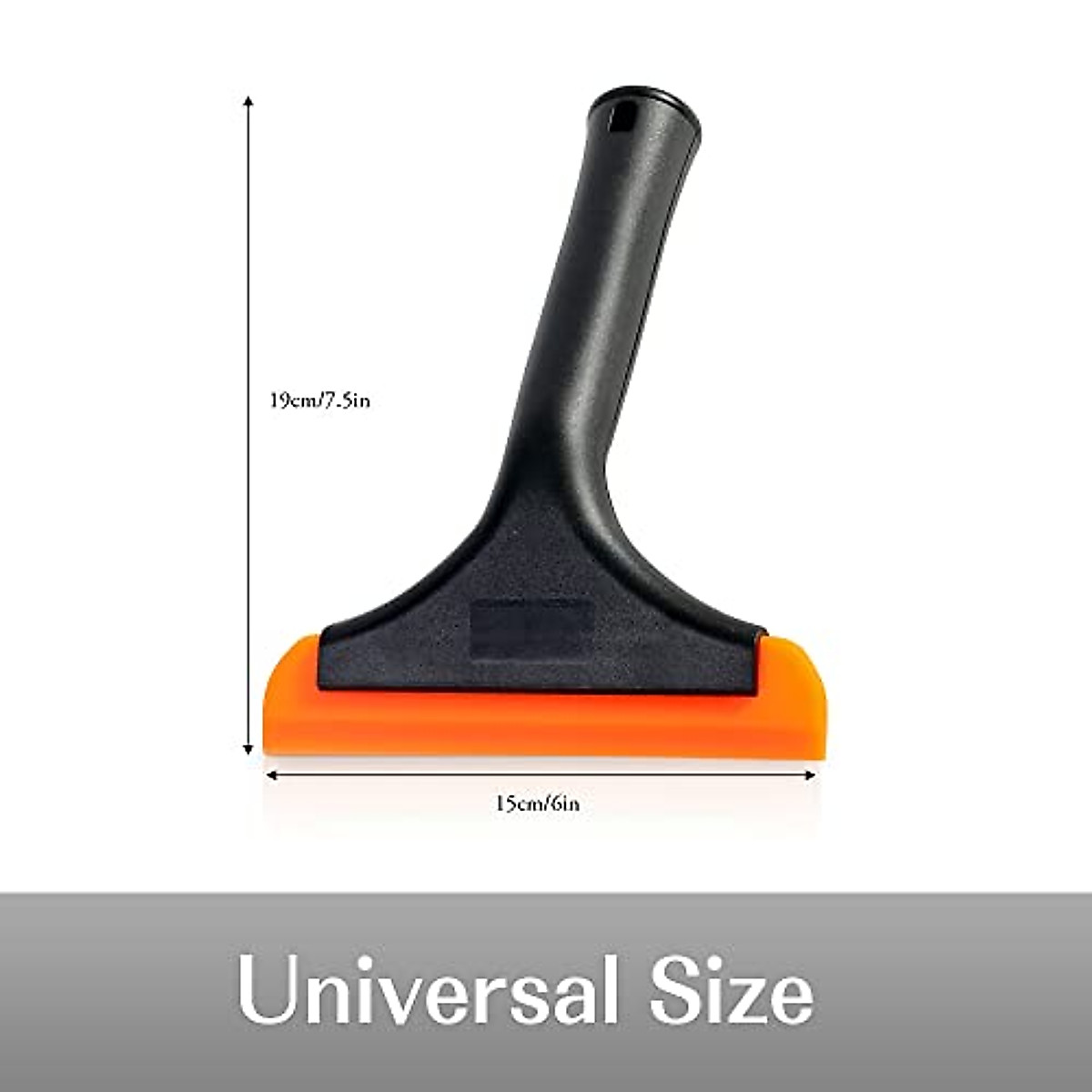 Silicone Squeegee Window Shower Squeegee,Super Flexible Silicone Squeegee, Shower Glass Squeegee, Window Tint Squeegee, Auto Water Blade for Car Windshield, Window, Mirror, Glass Door (Black)