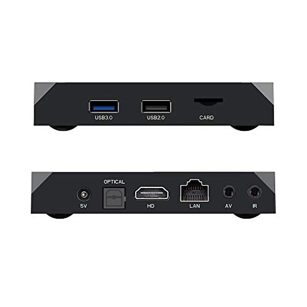 Android TV Box 9.0 X96 Max+ Smart TV Box Amlogic S905X2 Quad Core 4GB 64GB Support USB 2.4G WiFi BT 1000M 4K Media Player Set top Box Android Mini PC with Wireless Keyboard Remote(Backlit) TTV Box