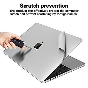 Shell Protector Cover Skin Compatible with MacBook Pro 14 Inch (M2 Pro /M2 Max /M1 Pro /M1 Max ) Model A2442 with Touch ID, Anti Scratch Protective Skin Decals (Space Grey)
