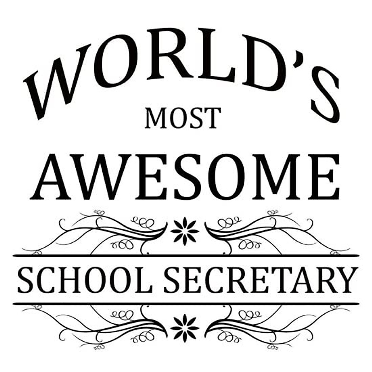 CafePress World's Most Awesome School Secretary Mug Ceramic Coffee Mug, Tea Cup 11 oz