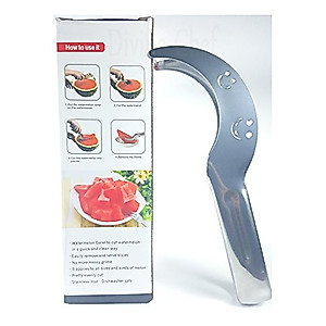 As Seen On TV Watermelon Slicer & Corer by Divine Chef | Satisfaction Gaurantee! | Cut Watermelons quickly, and easily without the mess