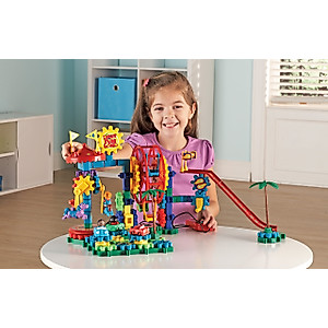 Learning Resources Gears! Gears! Gears! Dizzy Fun Land, Motorized Gears Toy Set, Gears for Kids, Engineering for Kids, Puzzle, 120 Pieces, Ages 5+