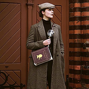 Well Read Co Crossbody Purse Handbag for Book Lovers - Sherlock Holmes, Vegan Leather, Large