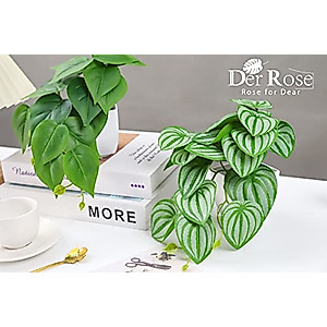 Der Rose 2 Packs Small Fake Plants Artificial Plants for Home Bedroom Aesthetic Living Room Bathroom Farmhouse Decor Indoor