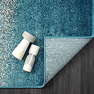 LUXE WEAVERS Abstract Blue Ombre 5x7 Coastal Area Rug