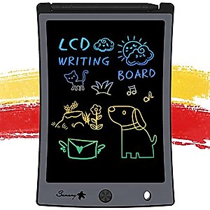 LCD Writing Tablet,Electronic Writing &Drawing Board Doodle Board,Sunany 8.5" Handwriting Paper Drawing Tablet Gift for Kids and Adults at Home,School and Office (Black)