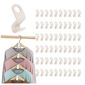 Clothes Hanger Connector Hooks, Hangers Space Saving, Closet Space Savers, Closet Hanger Organizer, 60 pcs, Gift