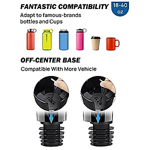 JOYTUTUS Cup Holder Phone Mount for Car, Car Cup Holder Cellphone Holder for Car, Large Car Cup Holder Adapter Long Arm with 360 Degree Rotation, Compatible with iPhone, Samsung & All Smartphones