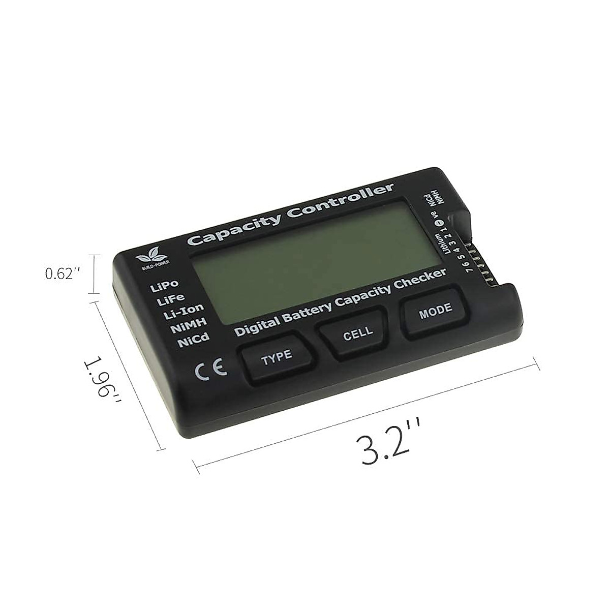 SoloGood RC Cellmeter 7 Digital Battery Capacity Checker Lipo Battery Tester RC Battery Voltage Tester for LiPo/Li-ion/Nicd/NiMH Cell Meter Battery Checker Tester