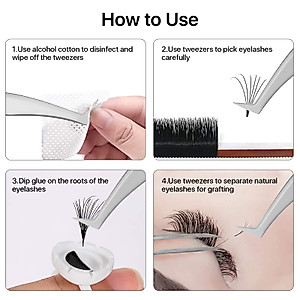 Pretty memory Volume Lash Tweezers, Stainless Steel Eyelash Extension Tweezers, Professional Precision Mega Curved Angled Tweezer, Silver