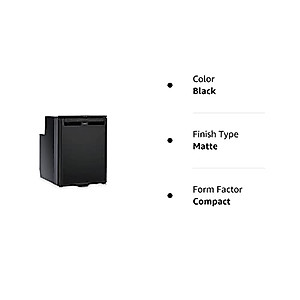 DOMETIC CRX 50T Compressor Refrigerator - Energy Efficient Removable Freezer RV Fridge with Temperature Control - 47L Capacity Fridge (Black)